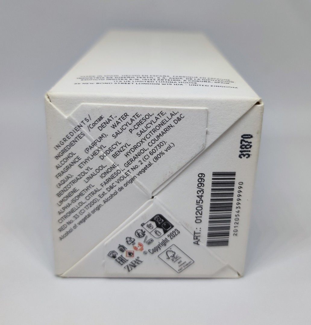 Zara Velvet Shadow 30ml, Beauty & Personal Care, Fragrance & Deodorants ...