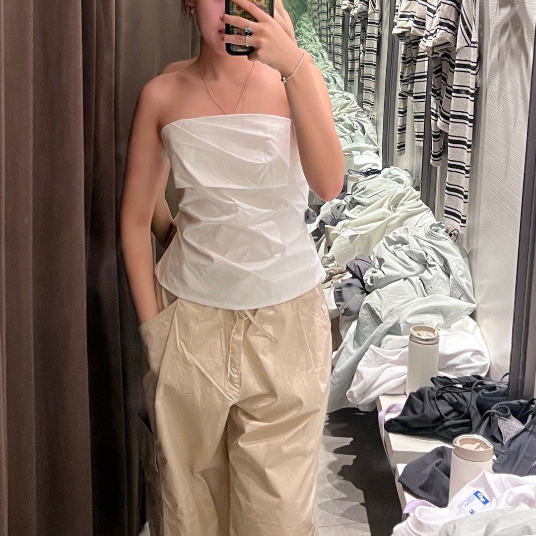 Zara White Tube Top, Women's Fashion, Tops, Sleeveless on Carousell