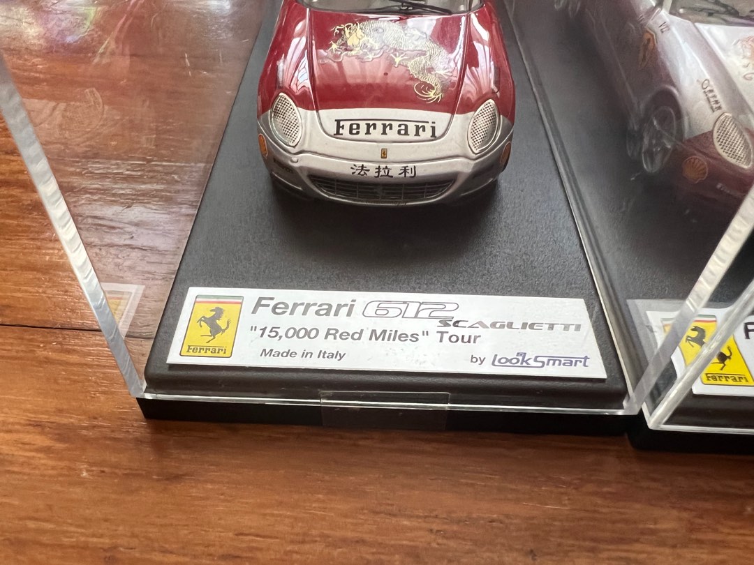 1/43 Looksmart Ferrari 612 Scaglietti 15000 Red Miles Tour LS155A ...