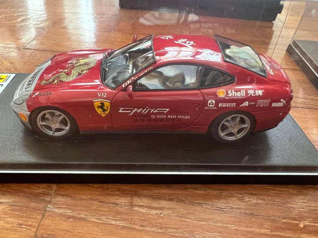 1/43 Looksmart Ferrari 612 Scaglietti 15000 Red Miles Tour LS155A ...