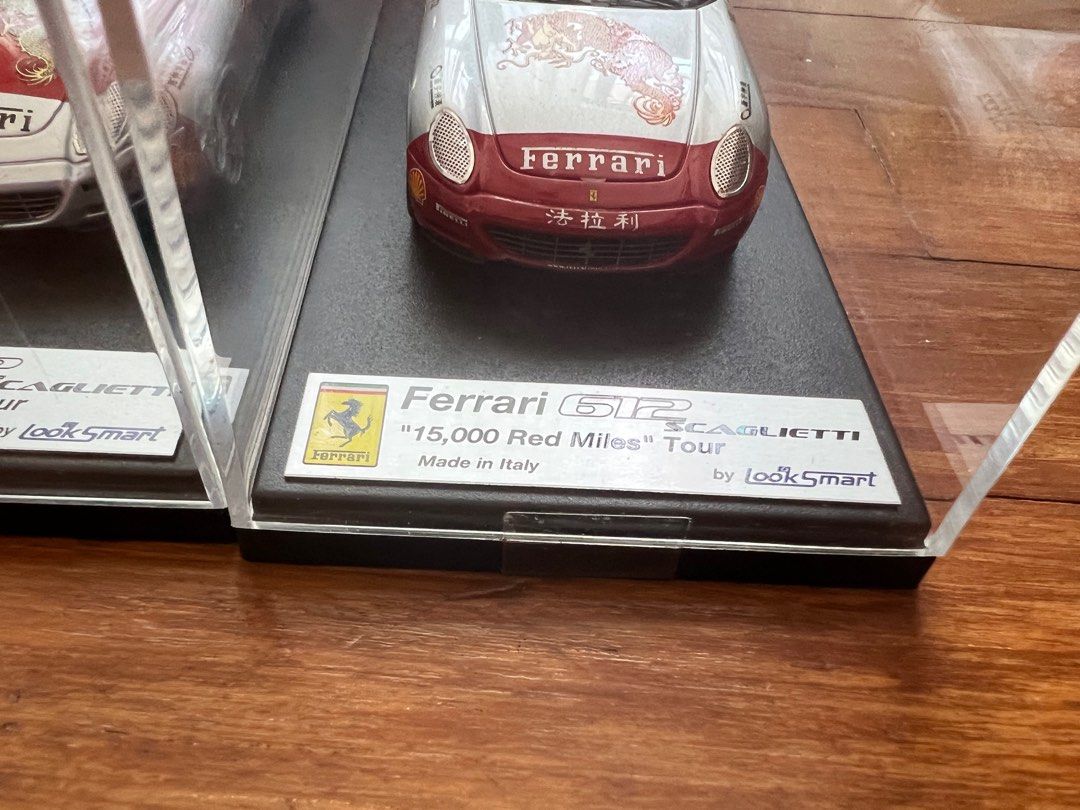 1/43 Looksmart Ferrari 612 Scaglietti 15000 Red Miles Tour LS155A ...