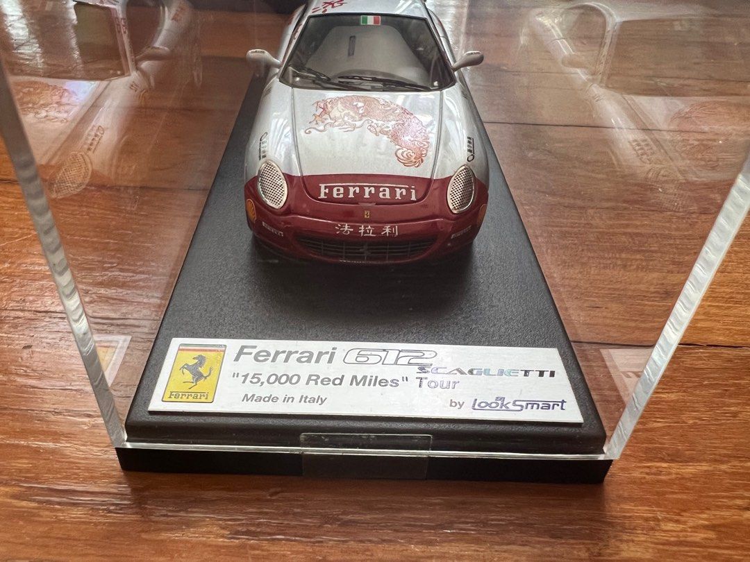 1/43 Looksmart Ferrari 612 Scaglietti 15000 Red Miles Tour LS155A ...
