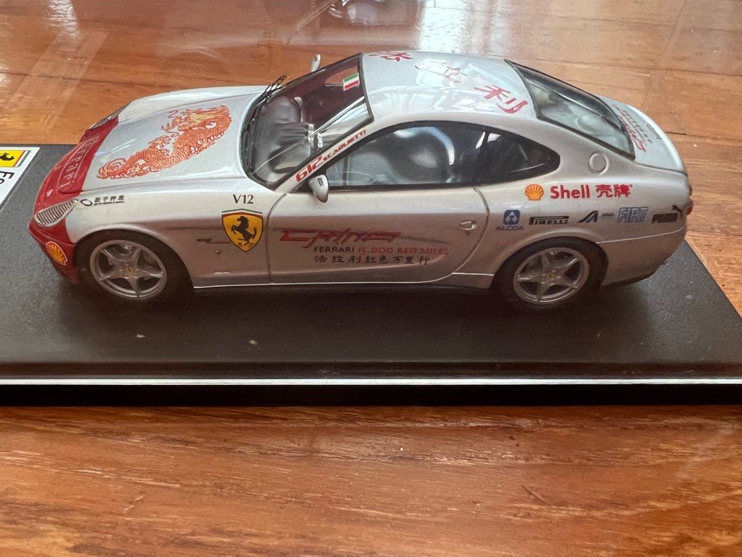 1/43 Looksmart Ferrari 612 Scaglietti 15000 Red Miles Tour LS155A ...