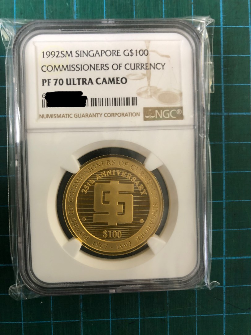 1992 BCCS 25th Anniversary $100 Gold coin ( Top grade NGC70 Ultra Cameo ...
