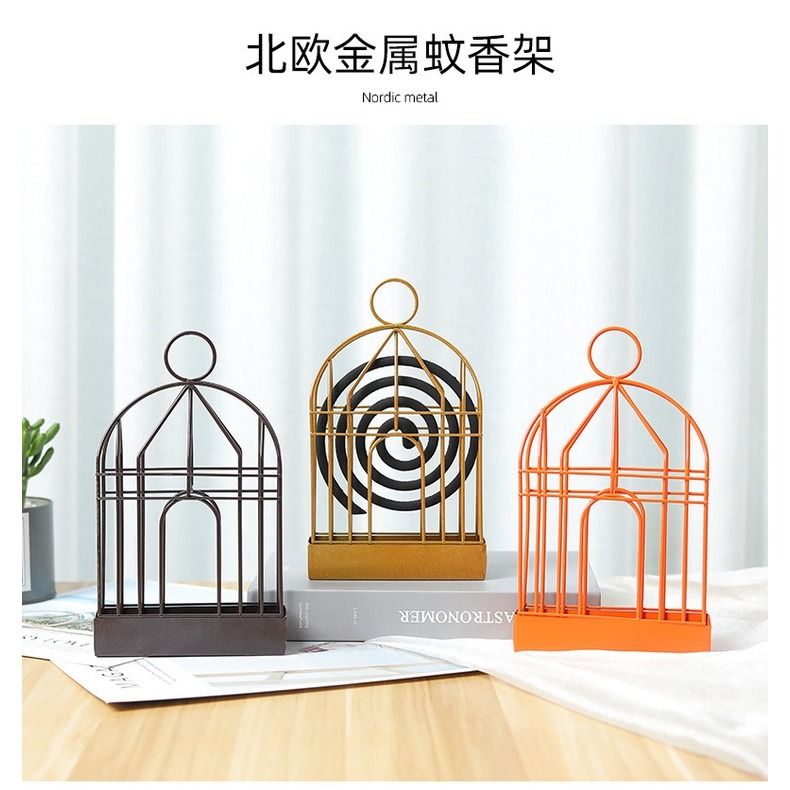 1 pcs Safety Mosquito Coils Holder With Cover Large Metal Insect ...