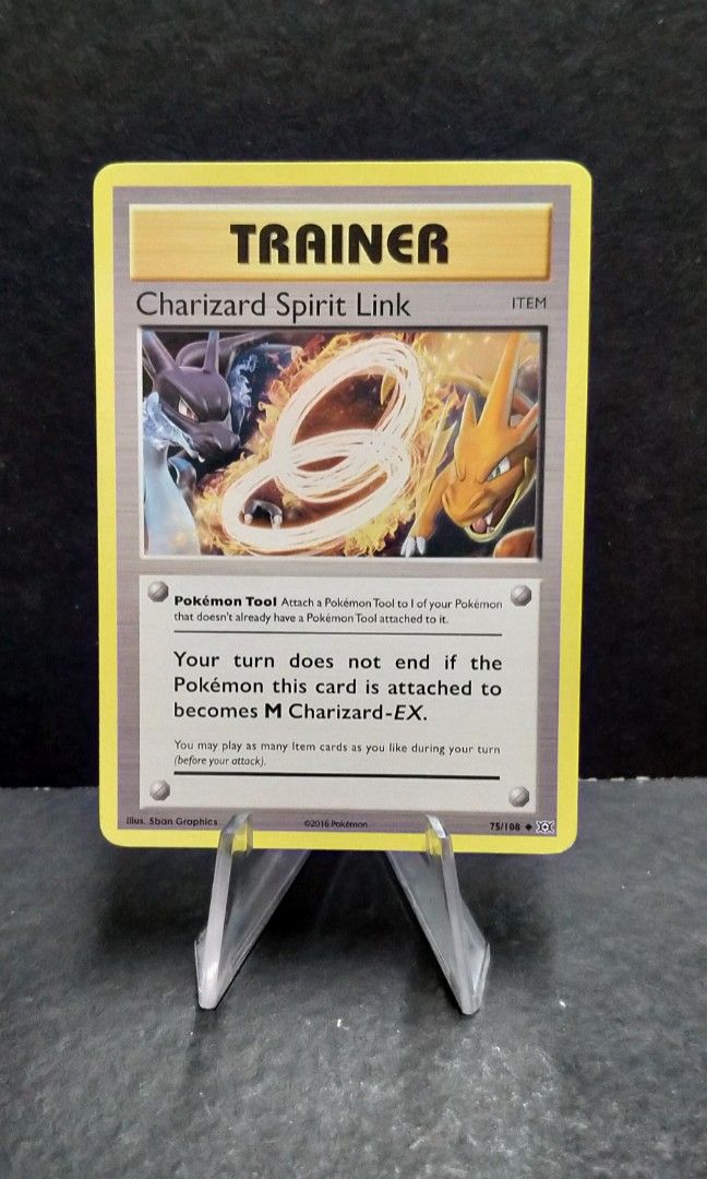 2016 Trainer's**Charizard Spirit Link **Pokemon Card XY Evolutions ...