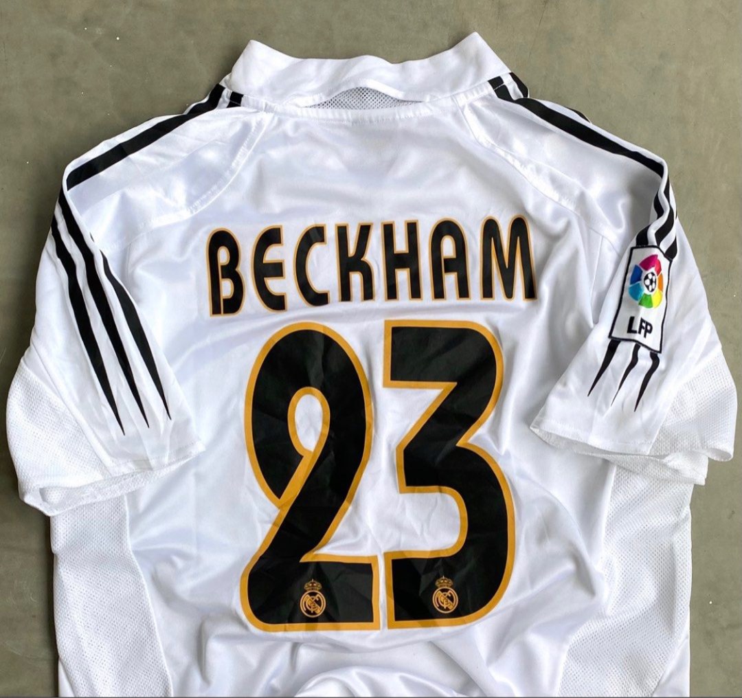 #23 DB7 David Beckham Real Madrid 2004-2005 soccer/football jersey/kit ...