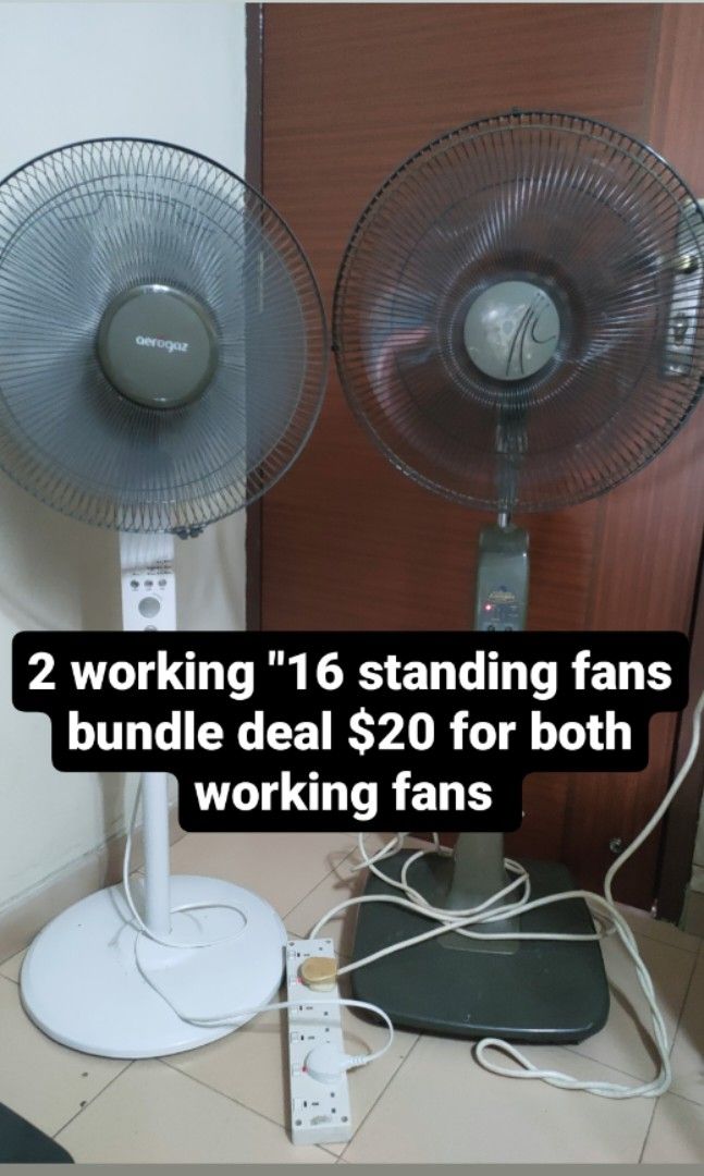 2workingfans$20, Mitsubishi fan , Sona fan , standing fans , electric ...