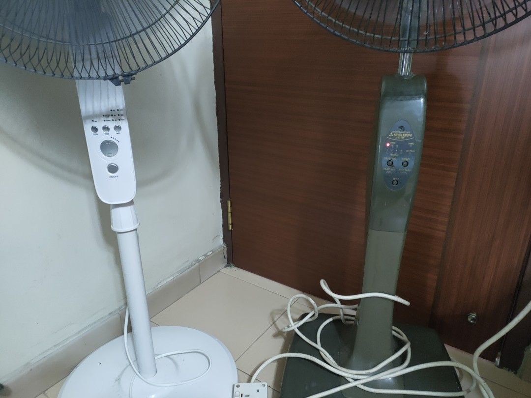 2workingfans$20, Mitsubishi fan , Sona fan , standing fans , electric ...