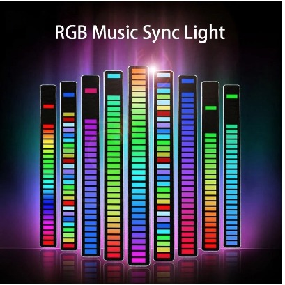 3D Display Pickup Rhythm Lights 32 Bit Led App Sound Control Night ...