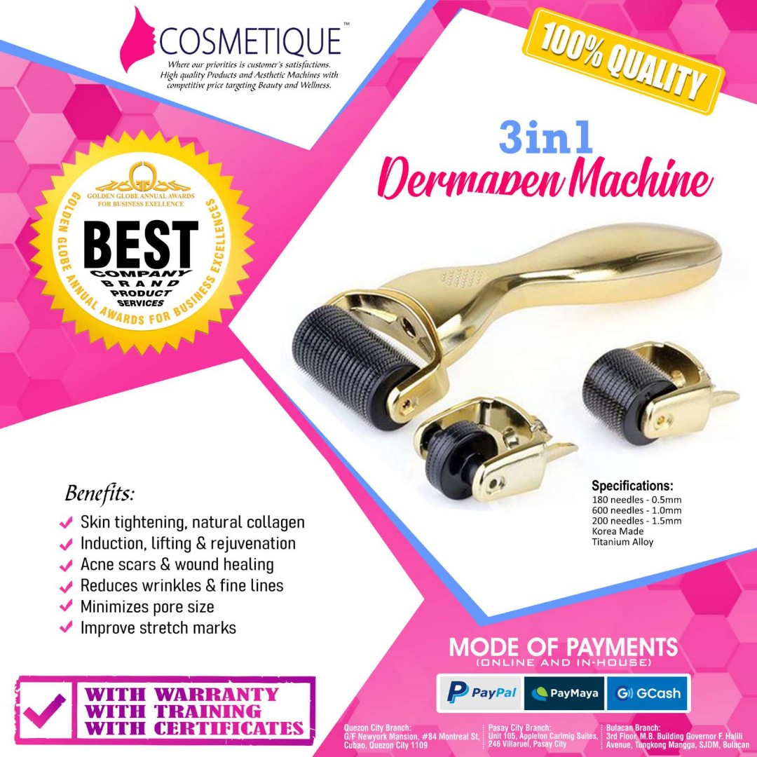 3in1 Dermaroller for Acne Scars, Beauty & Personal Care, Face, Face ...