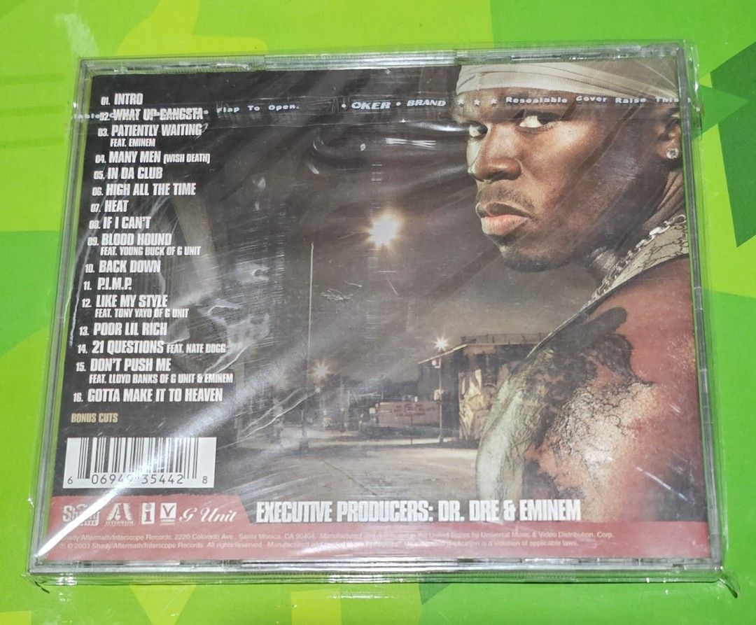 50 Cent - Get Rich Or Die Tryin' - CD VG, Hobbies & Toys, Music & Media, CDs & DVDs on Carousell