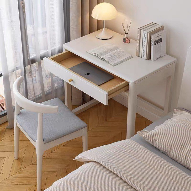 80cm White Wood Study Table, Furniture & Home Living, Furniture, Tables ...