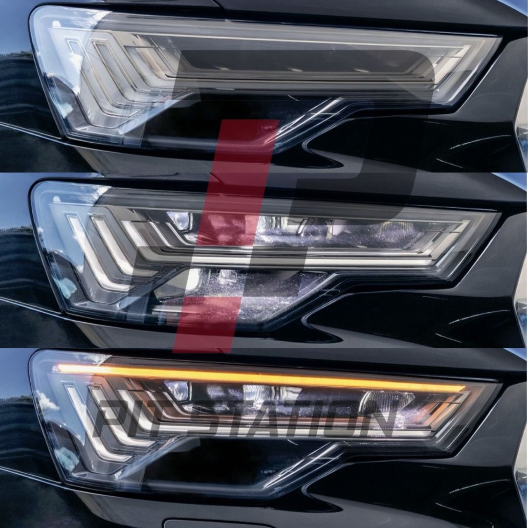奧迪 頭燈 大燈 Audi A6 A7 HD Matrix LED Headlights 50 TDI 55 TFSI Quattro S ...