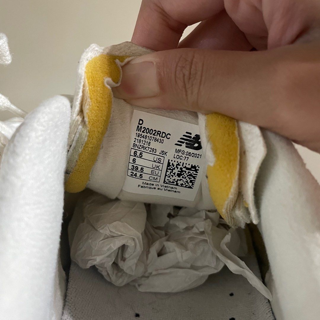 台灣公司貨 new balance Nb 2002R(M2002RDC)破壞白 海鹽白 尺寸 US6.5(24.5cm), 她的時尚, 鞋類 ...