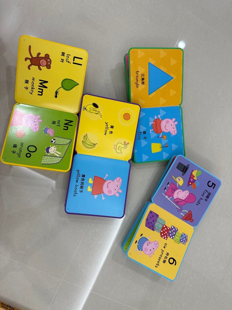 和佩奇一起 Peppa pig set shapes numbers colours abc letters toddlers babies ...
