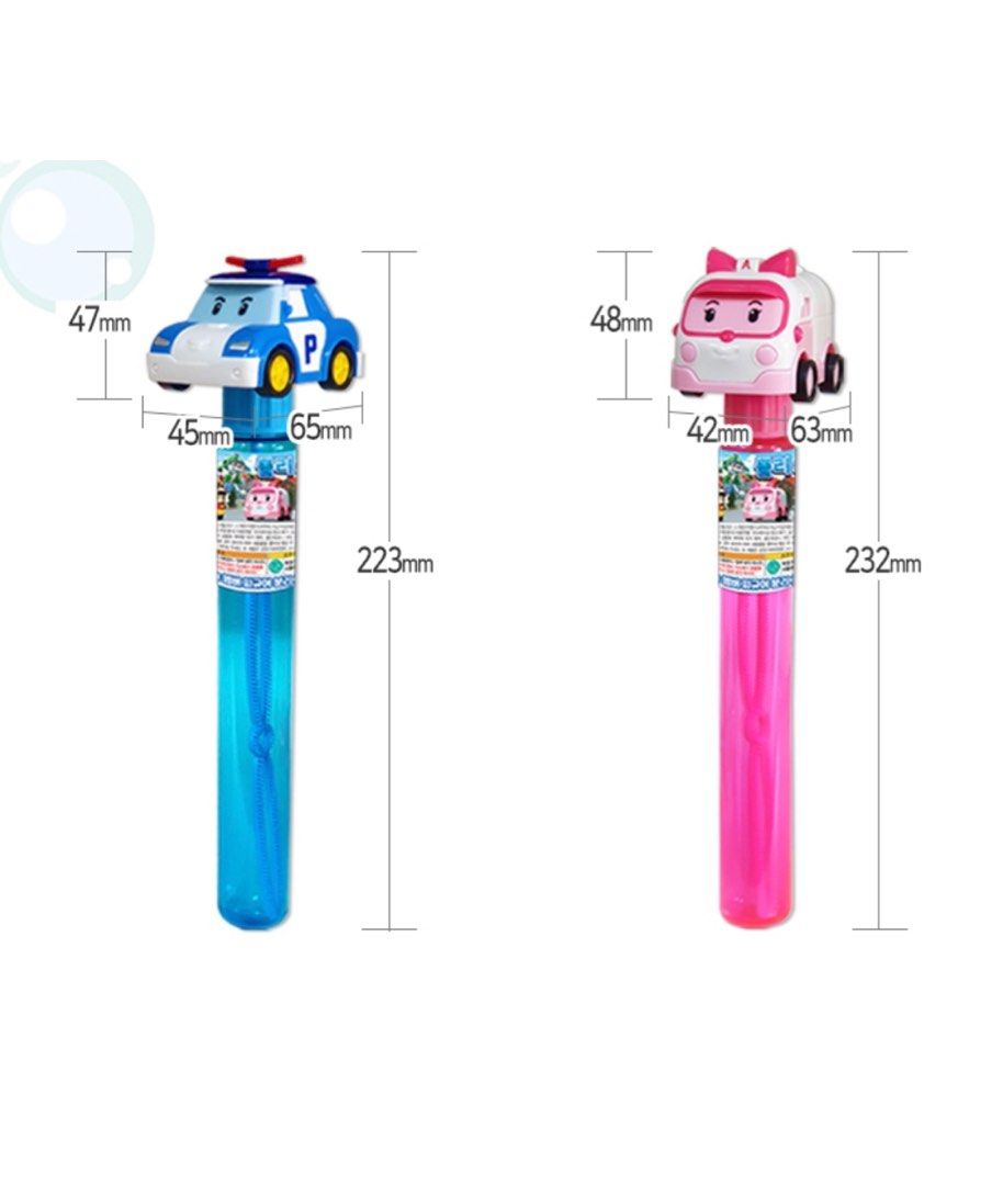 韓國🇰🇷直送🇰🇷波力 Poli Ember Stick 肥皂泡 2 x 6p 套裝, 嬰兒及兒童, 嬰兒及兒童流行時尚在旋轉拍賣