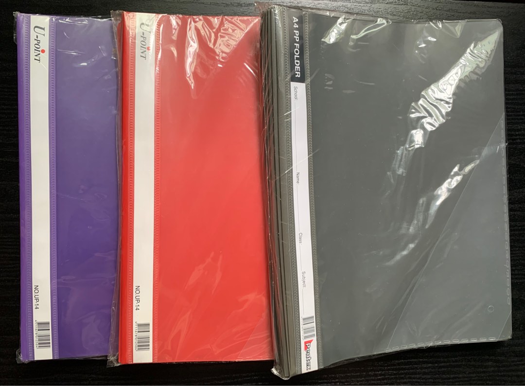 A4 PVC Management file (12 pcs per pack for $3), Hobbies & Toys ...