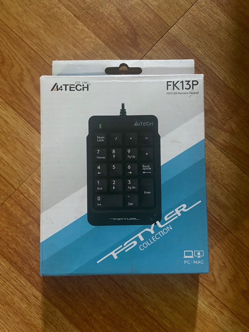 A4 Tech FK13P Number Keyboard, Computers & Tech, Parts & Accessories, Computer Keyboard on Carousell