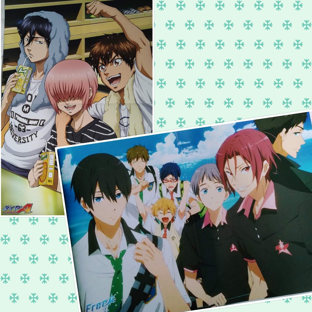 Ace of Diamond / Free! Iwatobi & Samezuka Double Sided Poster - Haru ...