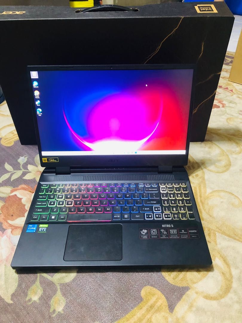 ACER NITRO AN515-58 8 GB RAM 512 SSD Storage i5 12th Generation NVIDIA ...