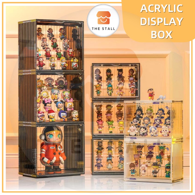 Acrylic Display Box With Magnetic Lid / Popmart Figurine Display Box ...