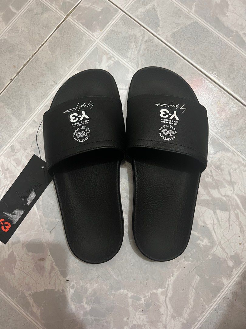 Adidas Y3 slides, Men's Fashion, Footwear, Flipflops and Slides on ...