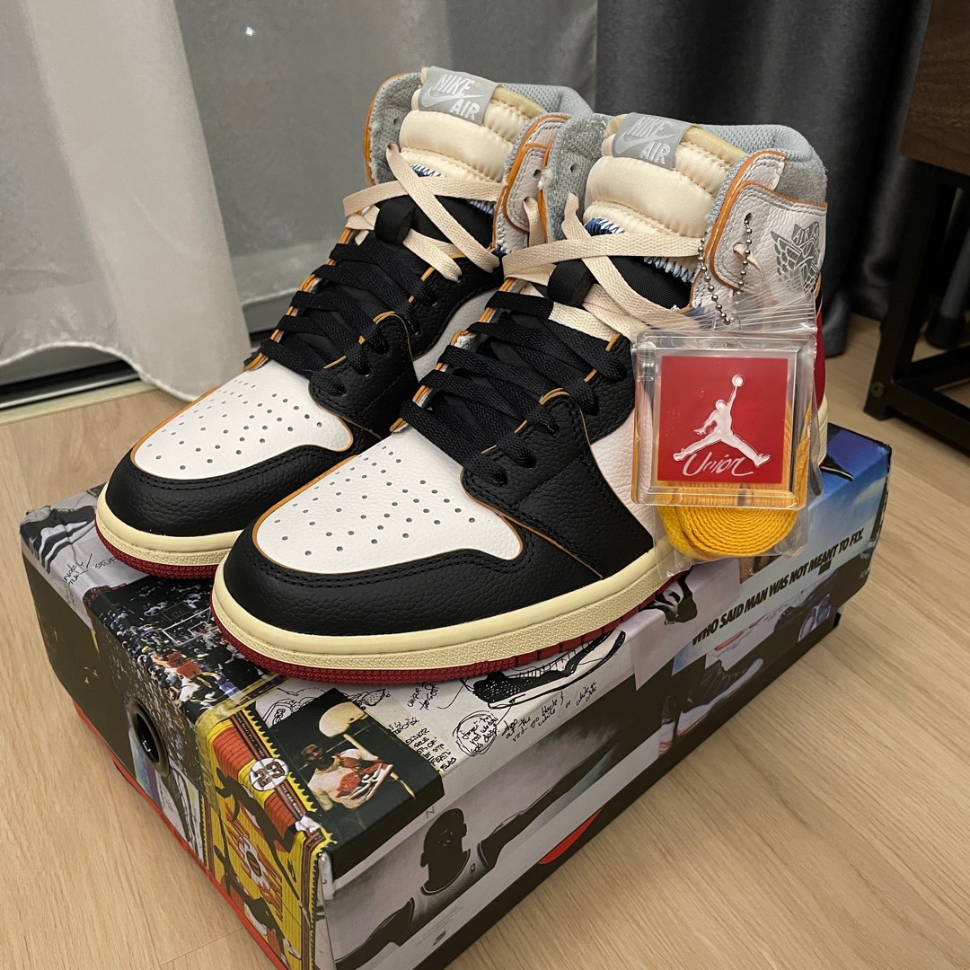 Air Jordan 1 Union Black Toe, Men's Fashion, Footwear, Sneakers on ...