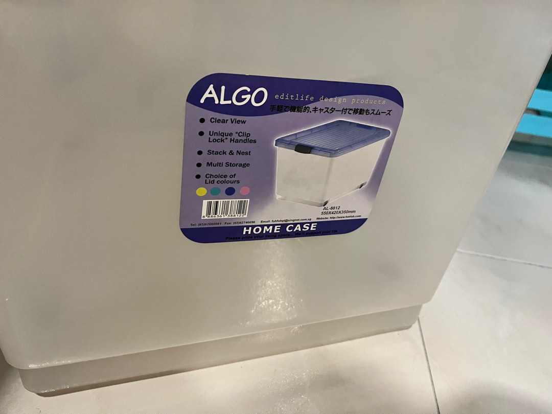 Algo storage box 55l, Furniture & Home Living, Home Improvement ...