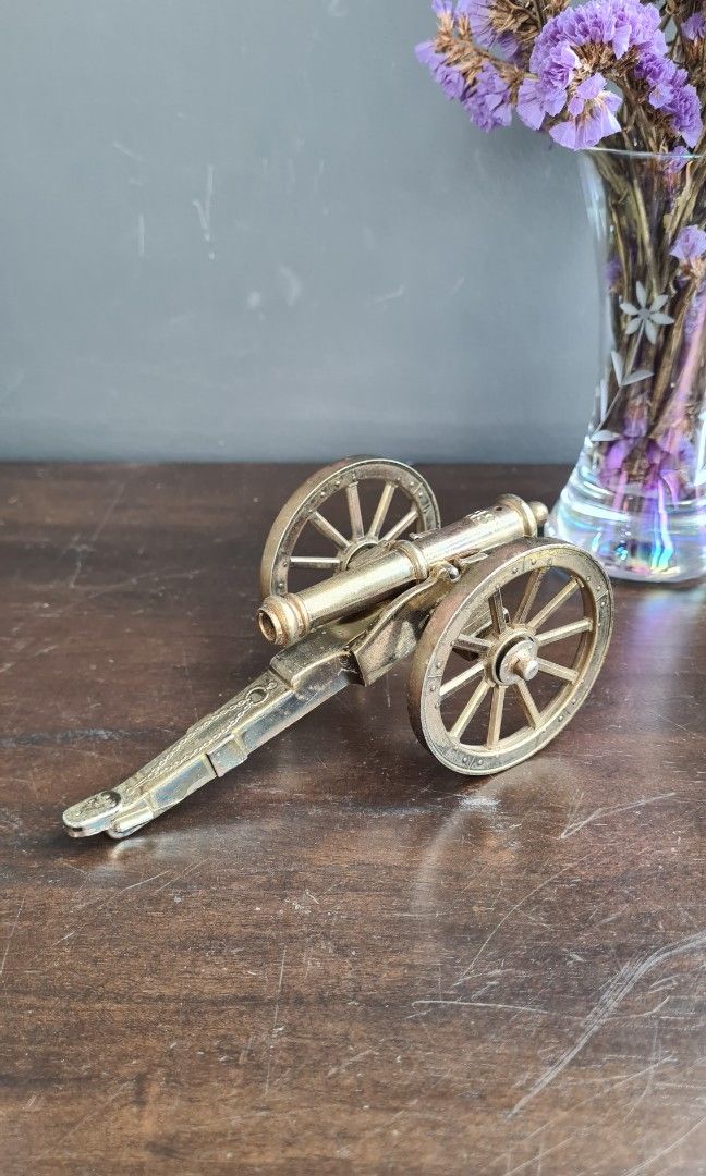 Antique Brass Desk Cannon late 19th Century, Furniture & Home Living ...
