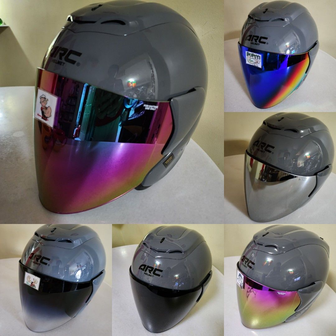 ARC RITZ HELMET NEW MODERN GREY V2 COLOR, Men's Fashion, Watches ...