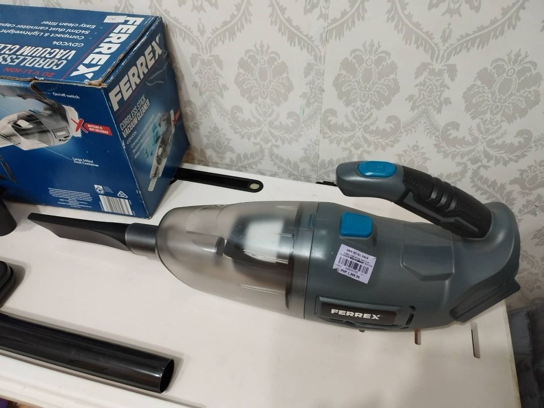 b. FERREX Cordless Stick Vacuum Cleaner, Furniture & Home Living ...