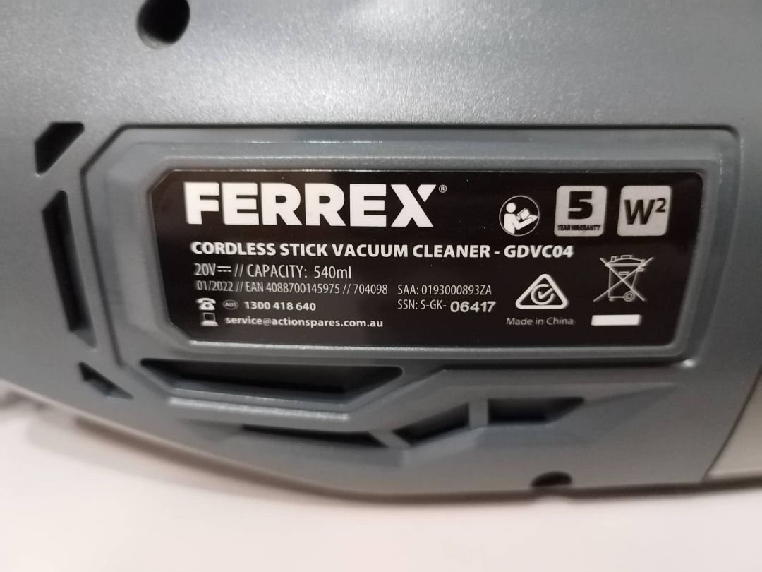 b. FERREX Cordless Stick Vacuum Cleaner, Furniture & Home Living ...