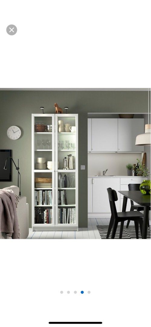 BAGGEBO Cabinet BLALIDEN Glass-door cabinet Milsbo display cabinet ...