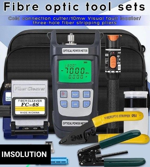 BASIC FIBER OPTICS TOOLS KITS SET WITH BAG, Furniture & Home Living ...