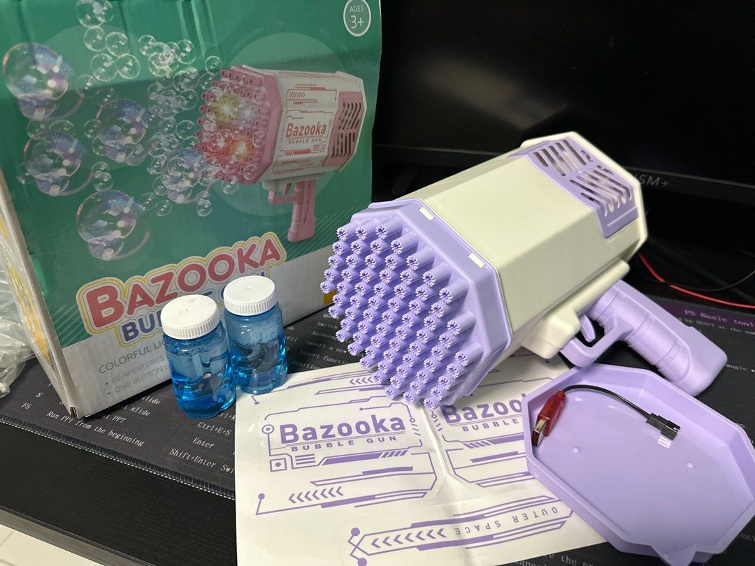 Bazooka Bubble Gun, Hobbies & Toys, Toys & Games on Carousell