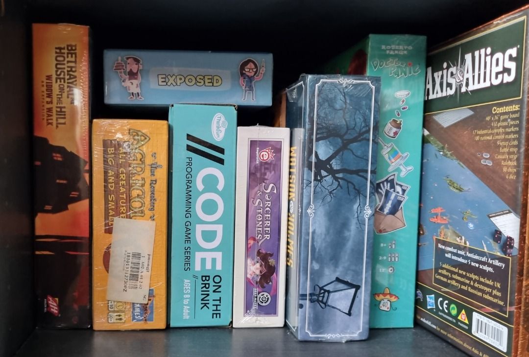 Agricola: All Creatures Big and Small, 8 min Empire Legends, Exposed, Code: On the Brink ...