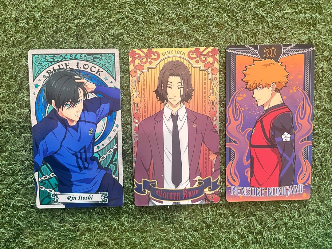 Bluelock Arcana card collection Itoshi Rin/Kunigami/Kuon, Hobbies ...