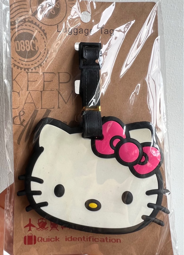 BN Hello Kitty Luggage Tag, Hobbies & Toys, Travel, Travel Essentials ...