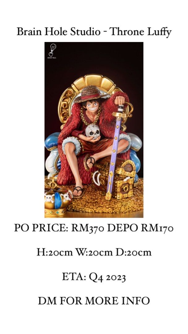 Brain Hole Studio - Throne Luffy, Hobbies & Toys, Toys & Games on Carousell