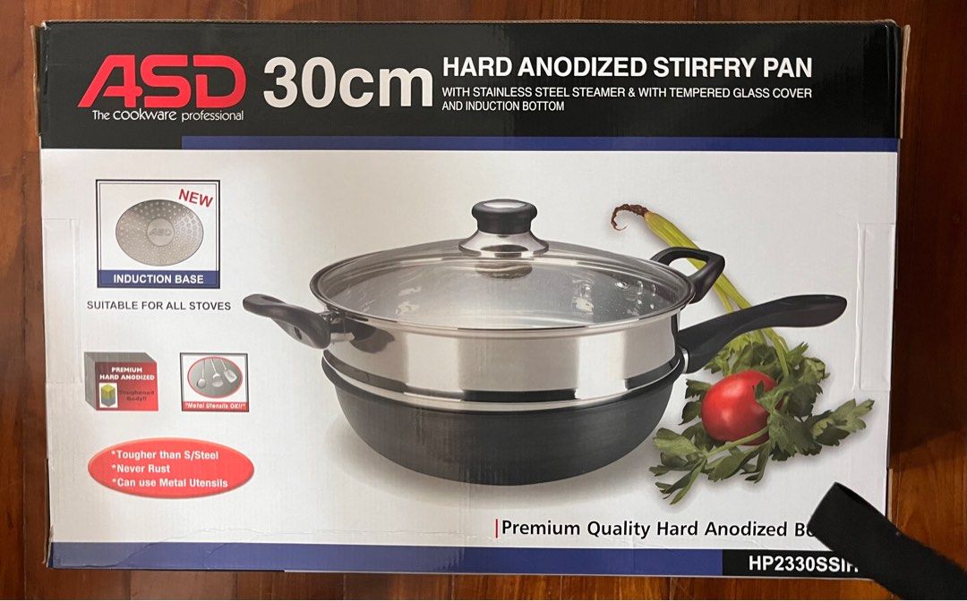 Brand New ASD Wok with steamer - Induction Safe, Furniture & Home ...