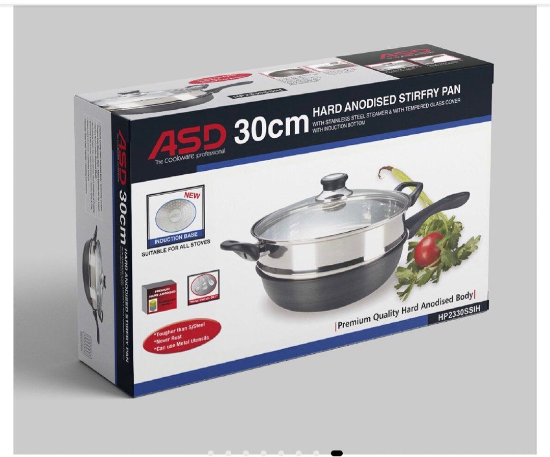 Brand New ASD Wok with steamer - Induction Safe, Furniture & Home ...