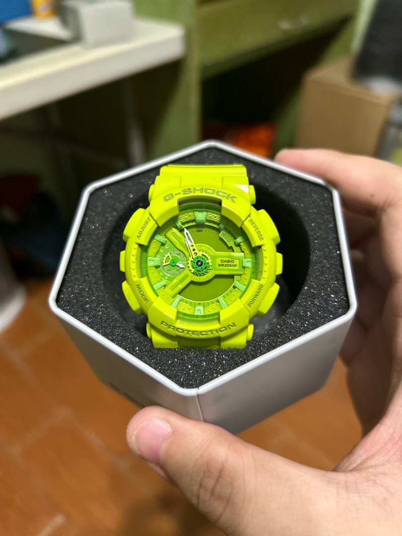 Casio G-Shock Neon green, Men's Fashion, Watches & Accessories, Watches ...