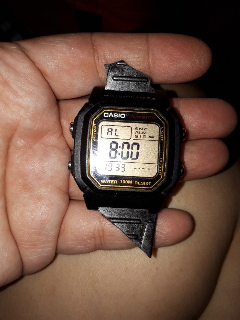 Casio water resist day date watch wd batt illuminator, Men's Fashion ...