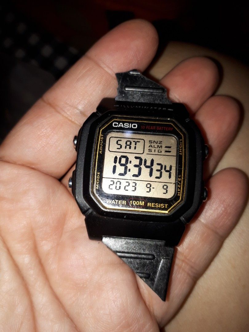 Casio water resist day date watch wd batt illuminator, Men's Fashion, Watches & Accessories ...