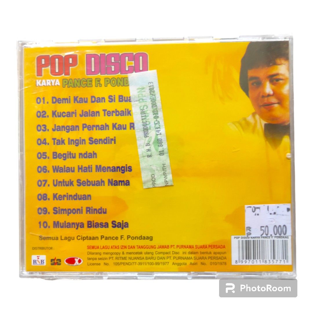 CD Pop Disco Karya Pance F Pondaag, Musik & Media, CD, DVD & Lainnya di Carousell