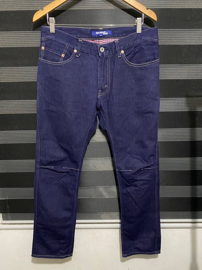 CDG Junya Watanabe - ester denim indigo, Men's Fashion, Bottoms, Jeans ...