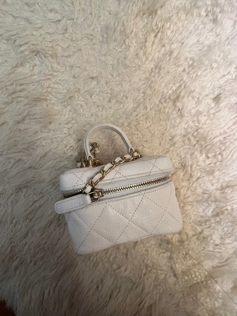Chanel mini vanity handle, Luxury, Bags & Wallets on Carousell