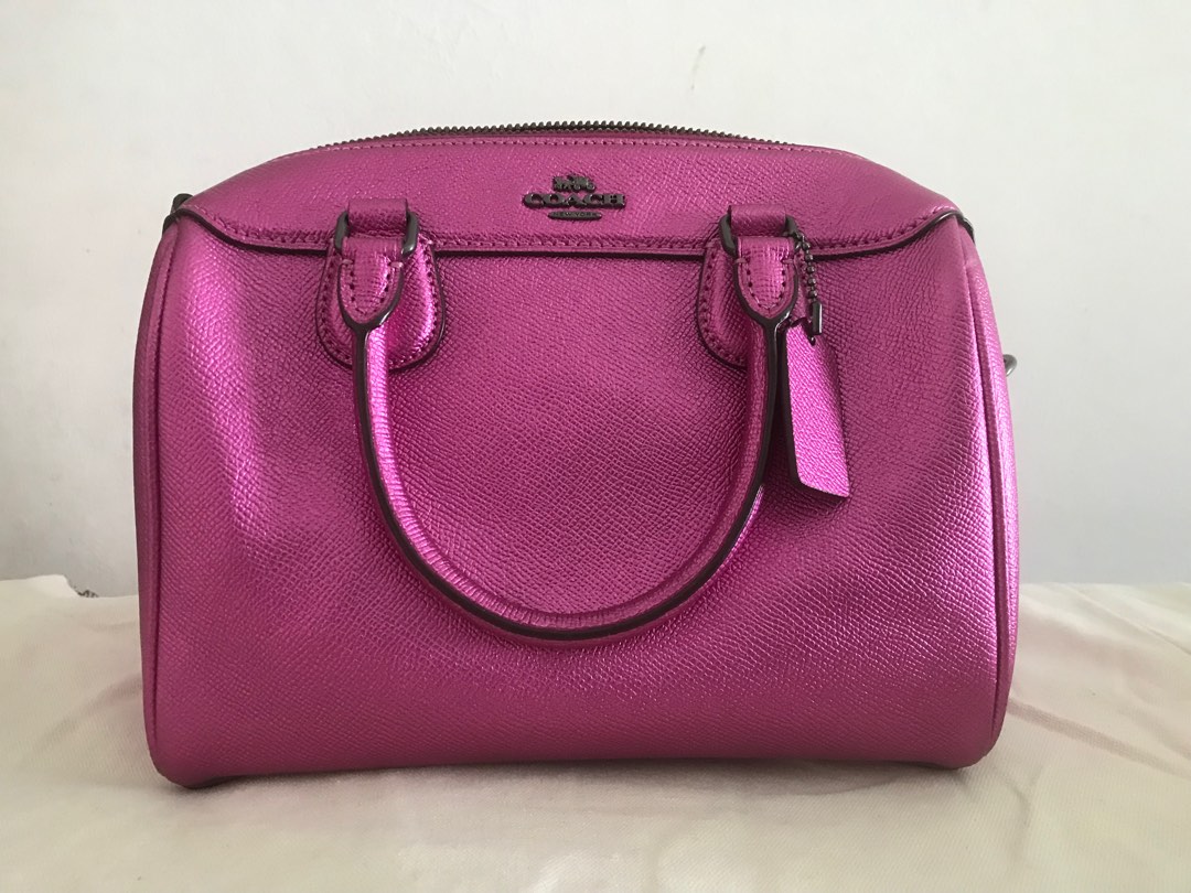 Coach Mini Bennert metallic leather, Women's Fashion, Bags & Wallets ...