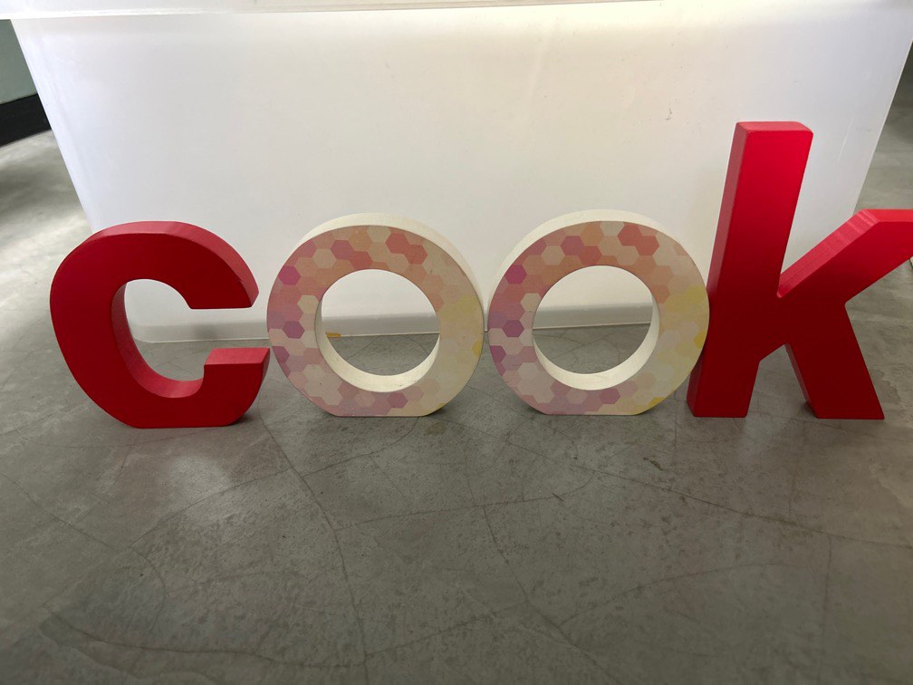 Cook letters, Furniture & Home Living, Home Decor, Other Home Decor on ...